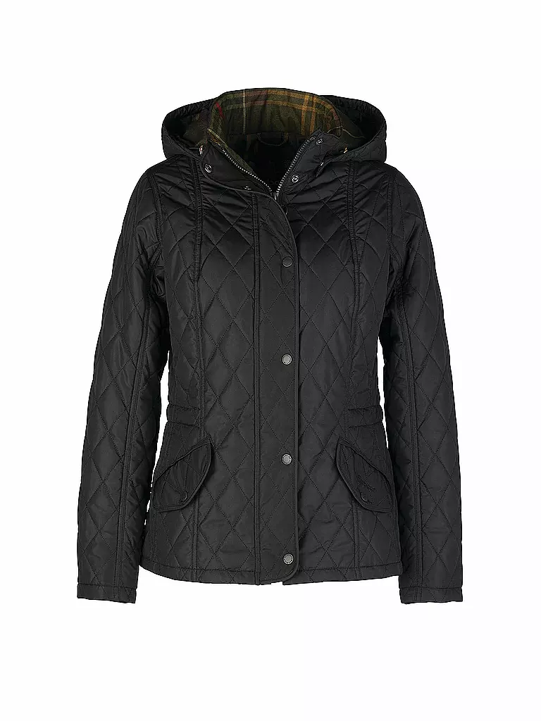 Barbour millfire hooded quilted jacket store